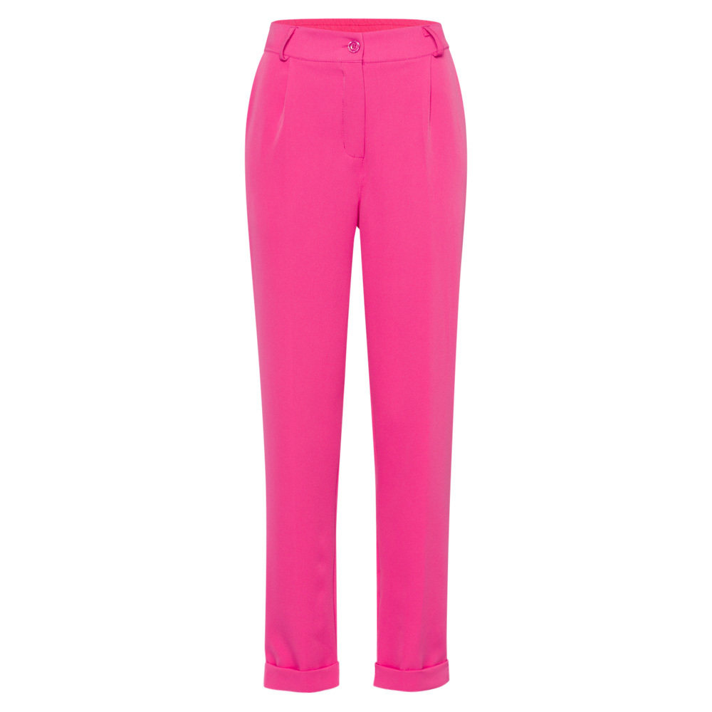 Tredy Fashion Onlineshop Hose Mit Umschlag Pink 6 Mode In Größe 36